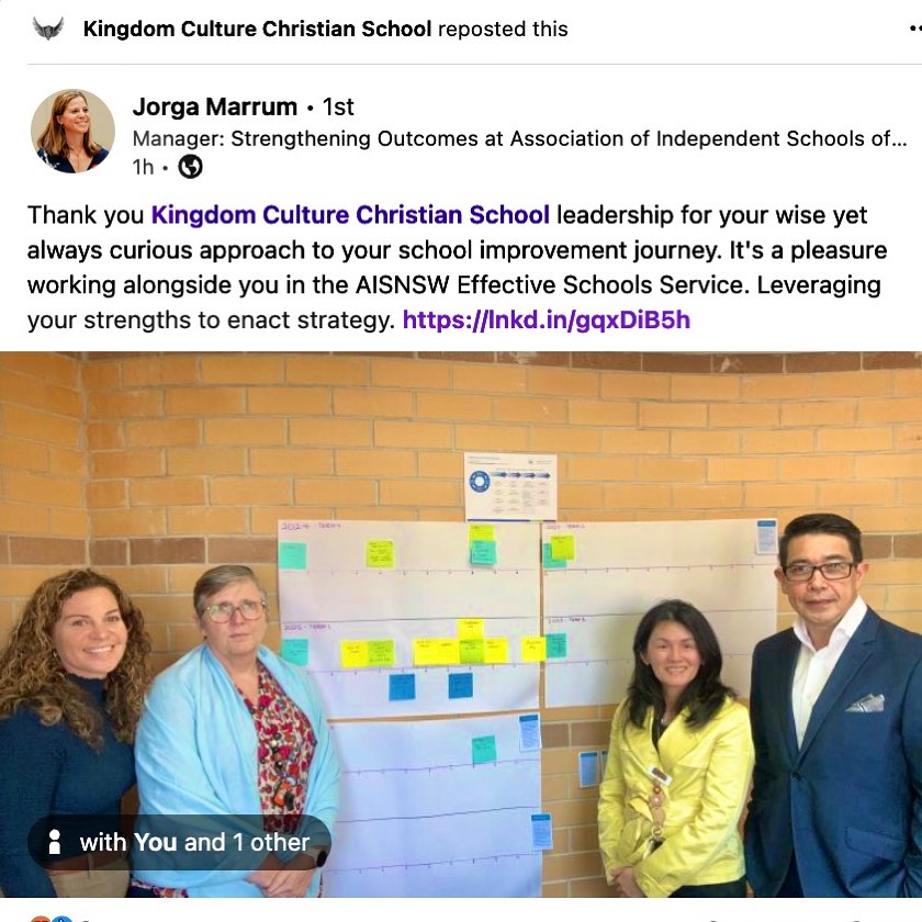 Our 12 Month Journey with AIUS NSW Effective School Services - KCCS